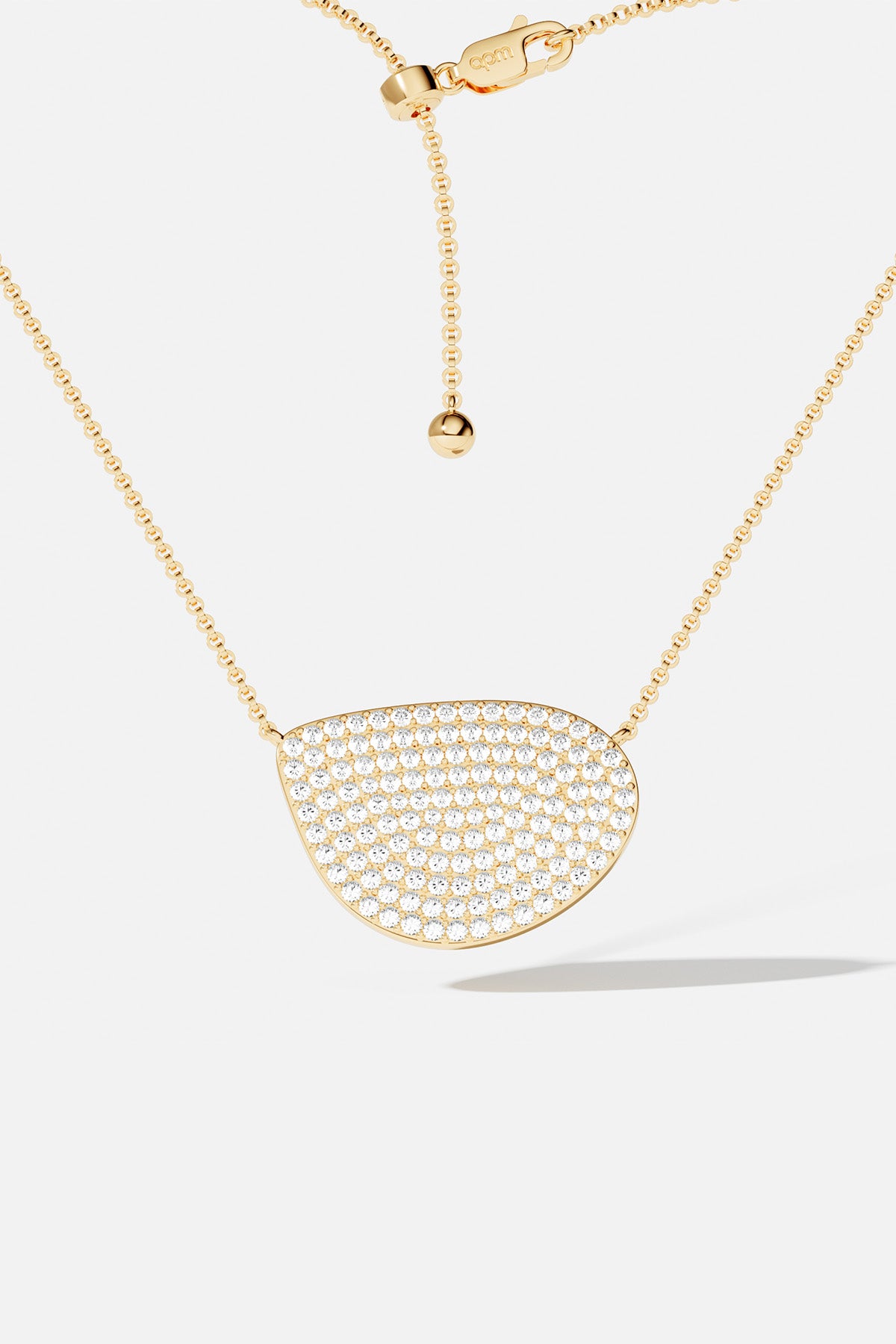 Pavé Galet Adjustable Necklace | APM Monaco