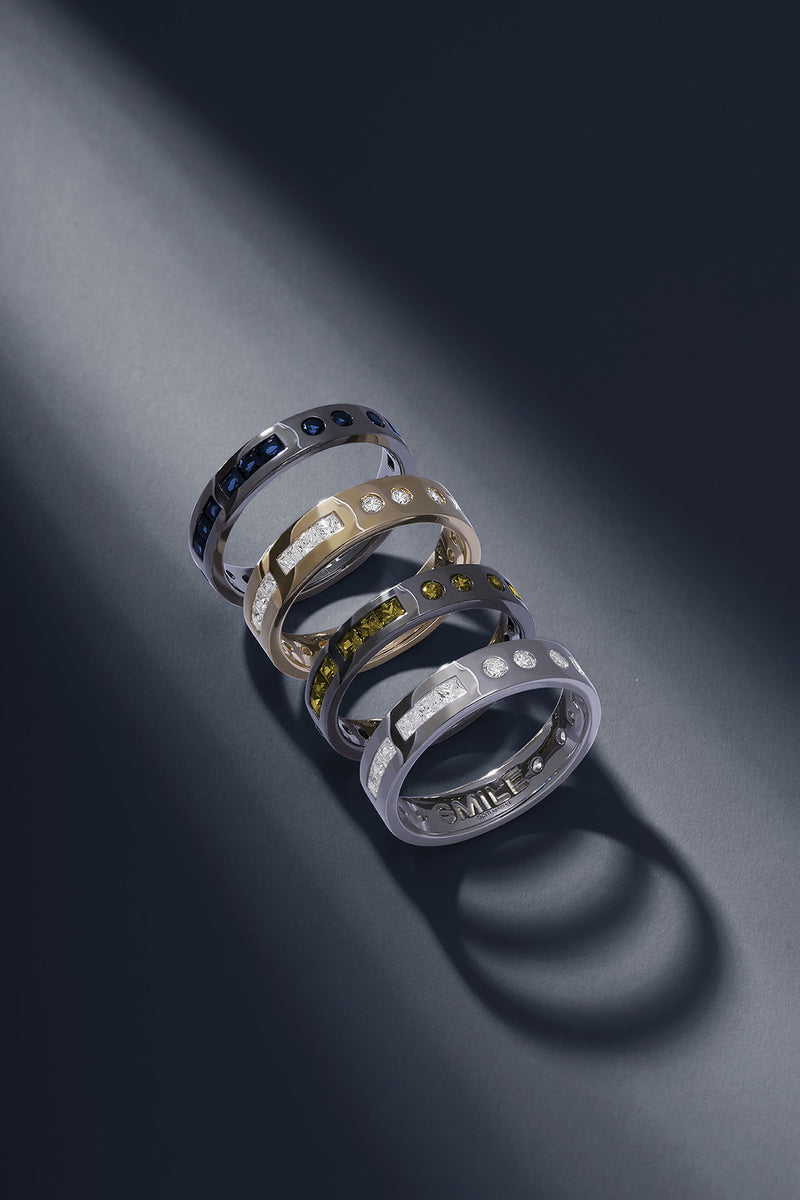 Blue Smile Morse Code Ring | APM Monaco