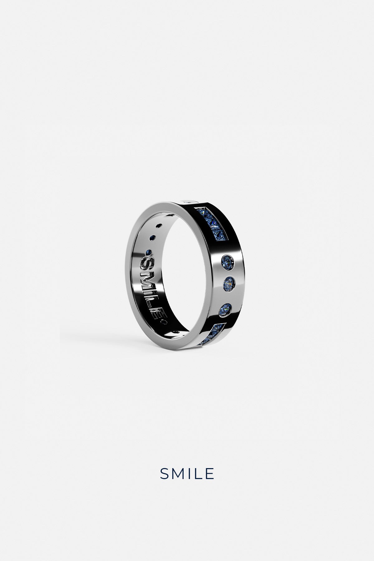 Blue Smile Morse Code Ring | APM Monaco