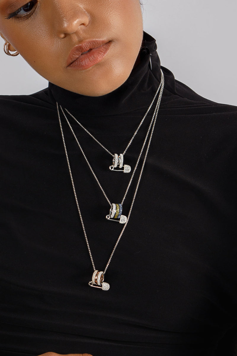 Safety Pin Adjustable Necklace | APM Monaco