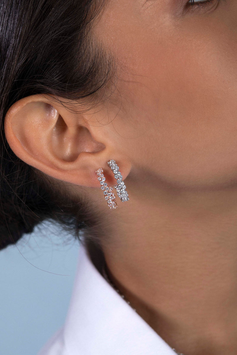 Pavé Hoop Earrings | APM Monaco