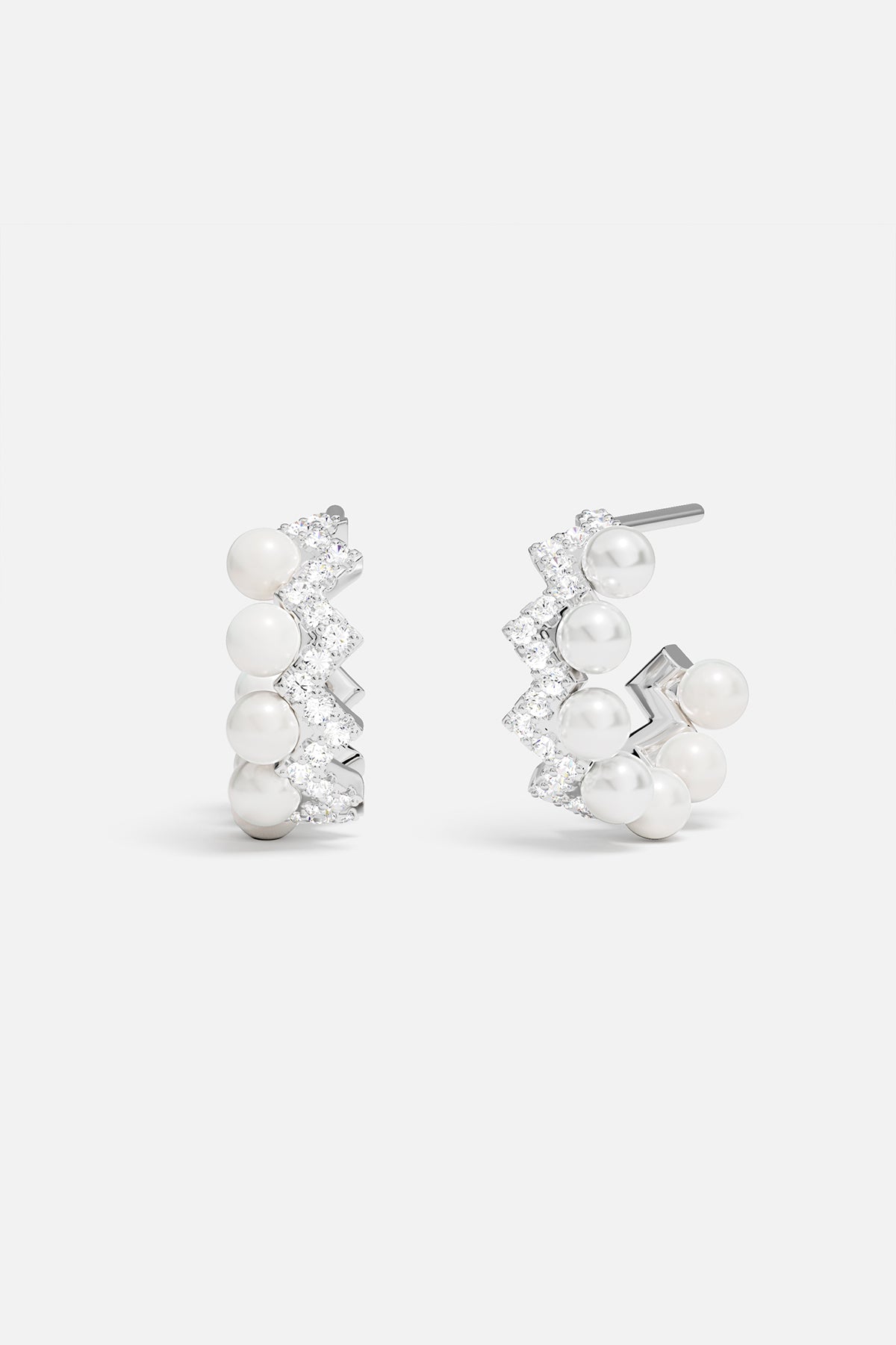 Up and Down Earrings with Pearls | APM Monaco