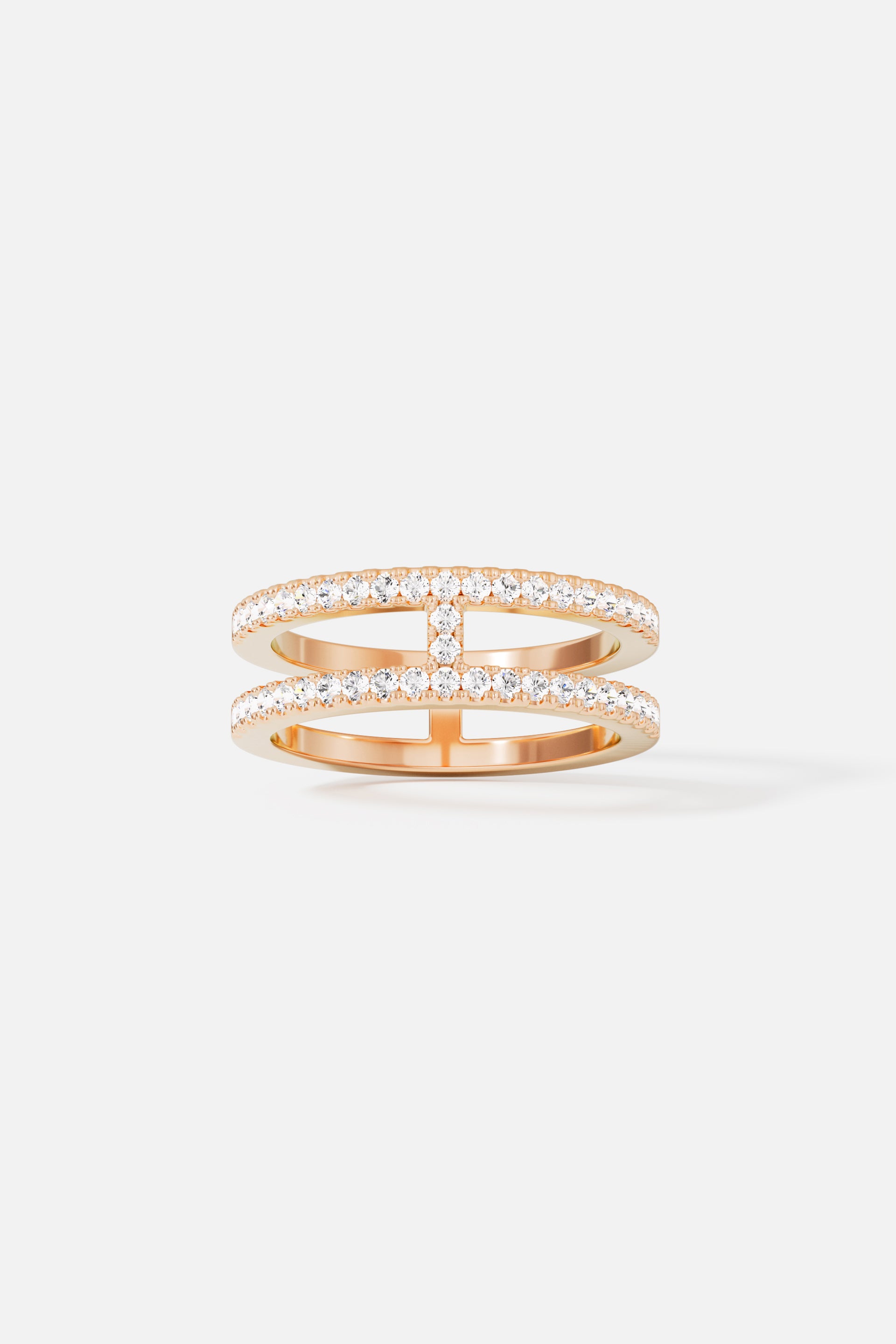 Double line Pavé Ring | APM Monaco