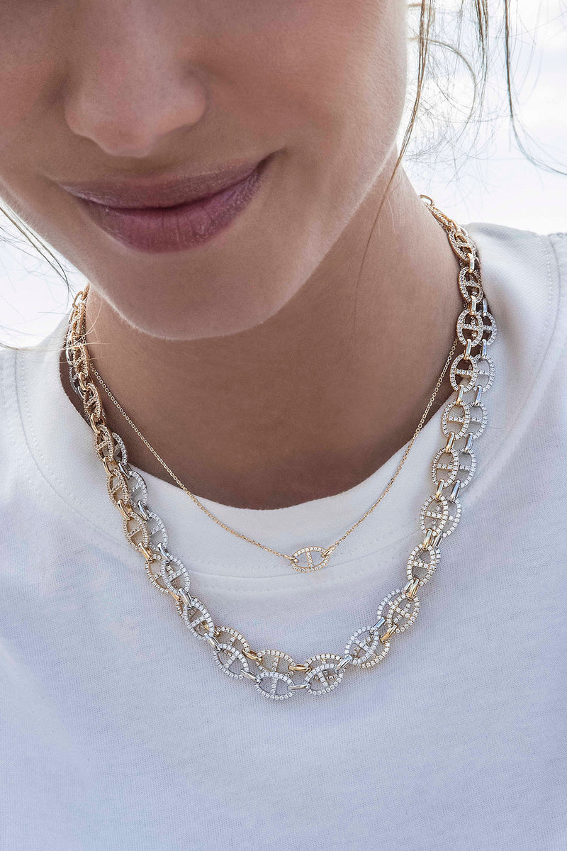 Maille Marine Necklace 18k gold plated – APM Monaco